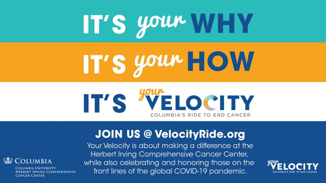 Your Velocity: Columbia's Ride to End Cancer | College of Dental Medicine
